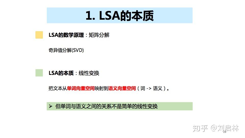 LSA潜在语义分析的原理、公式推导和应用 - 知乎