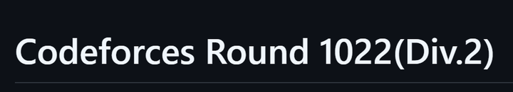 Codeforces Round 1022(Div.2) - 知乎