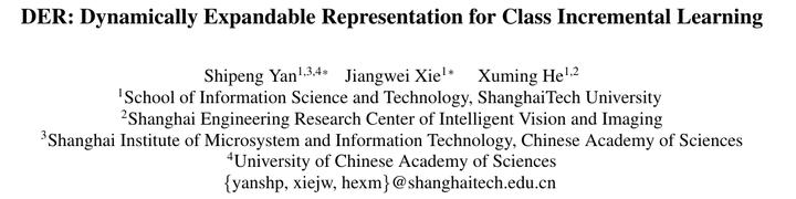 论文阅读笔记 DER: Dynamically Expandable Representation for Class Incremental Learning - 知乎