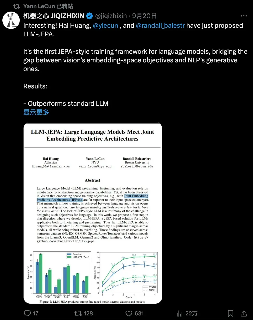 LeCun力荐的JEPA杀入LLM，用CV的思路训练LLM，性能鲁棒性双丰收 - 知乎
