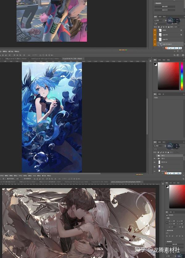 【B45期】92位画师的PSD源文件，赶紧膜拜下！ - 知乎