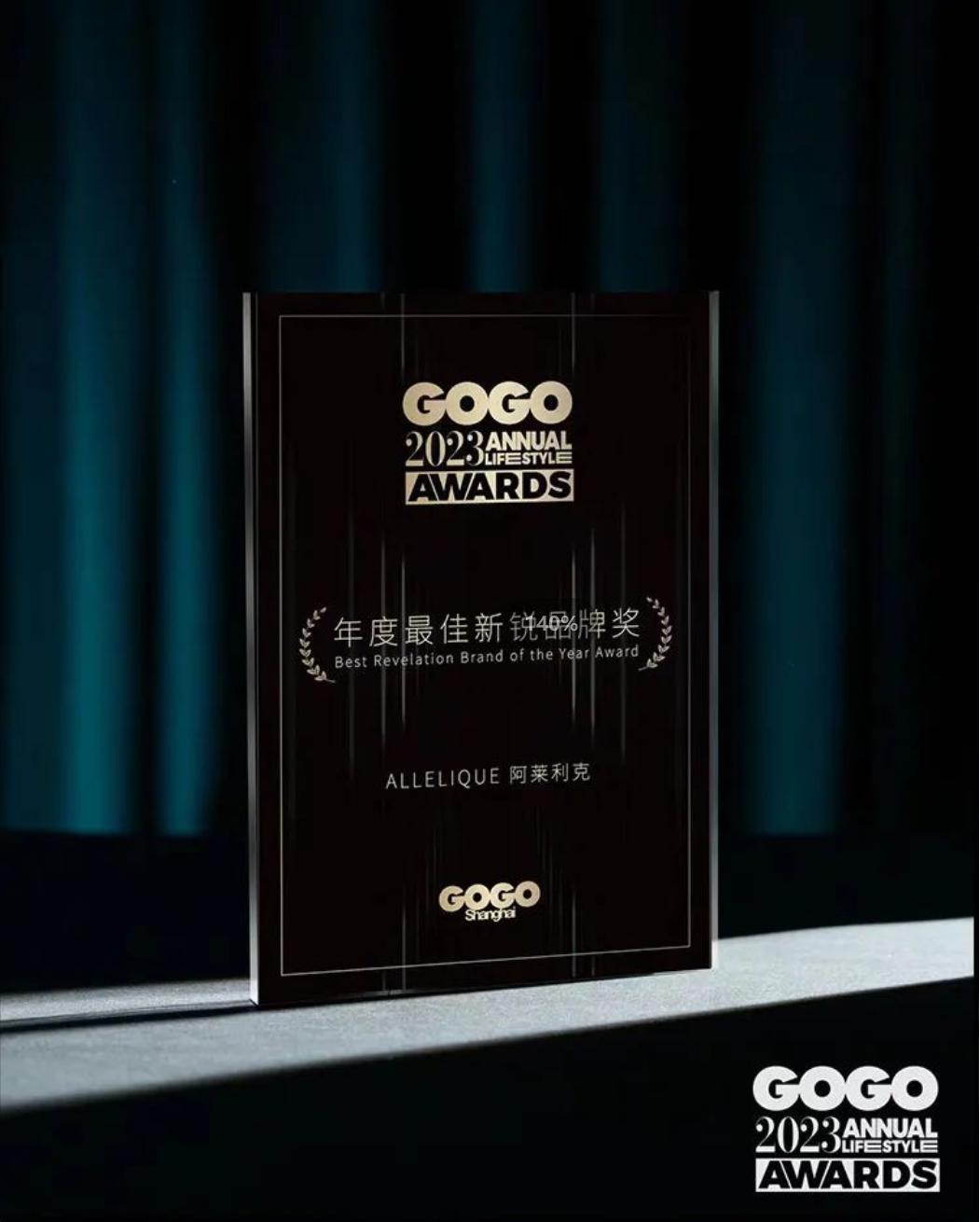 闪耀时刻，阿莱利克荣获2023 GOGOShanghai “年度最佳新锐品牌”奖” - 知乎