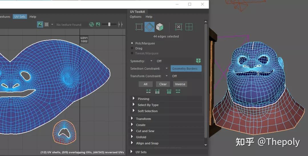 Maya丨实用的UV技巧 - 知乎