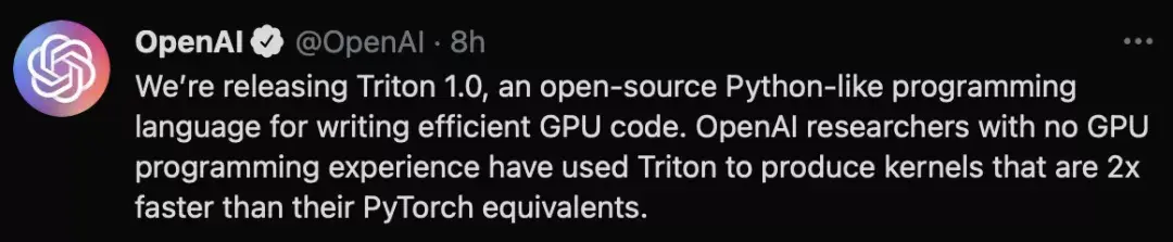 25行代码≈SOTA！OpenAI发布Triton编程语言，比PyTorch快2倍 - 知乎