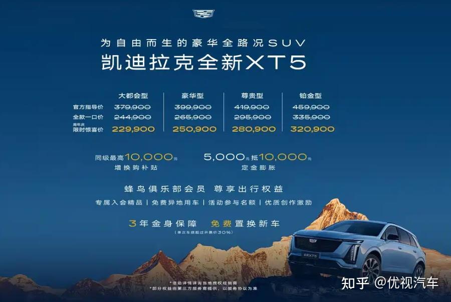 凯迪拉克豁出去了！新款XT5限时价22.99万起，这回销量要上涨？ - 知乎