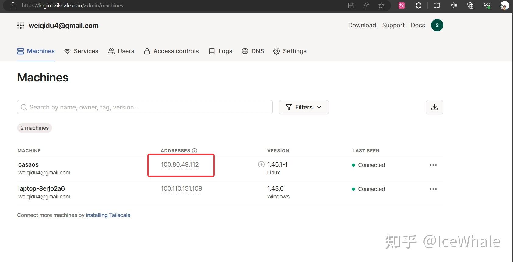 使用Tailscale，实现远程访问CasaOS - 知乎