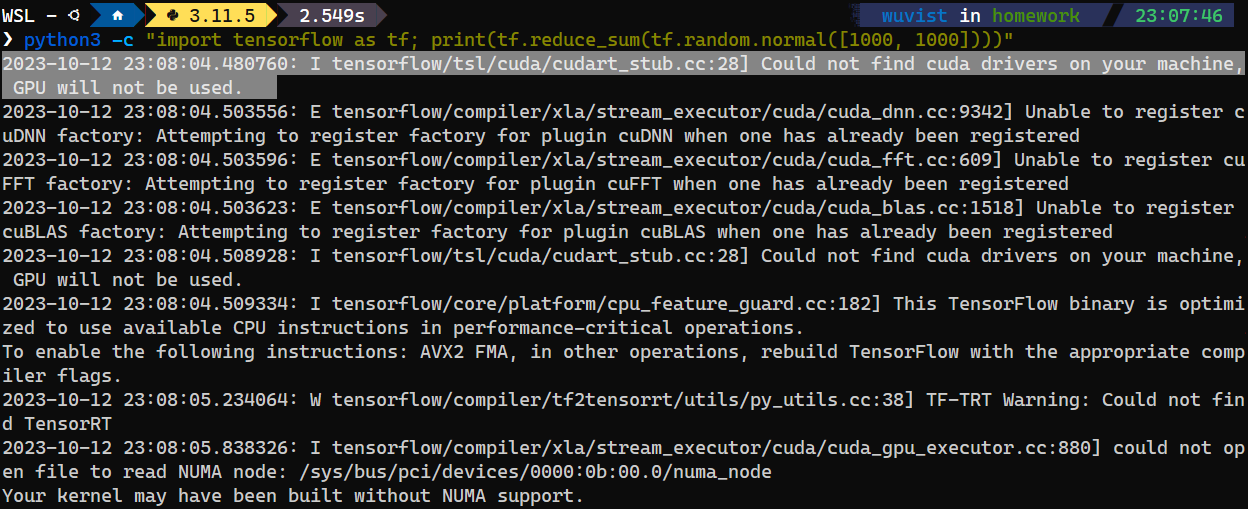 WSL2安装TensorFlow 2.14.0 - 知乎