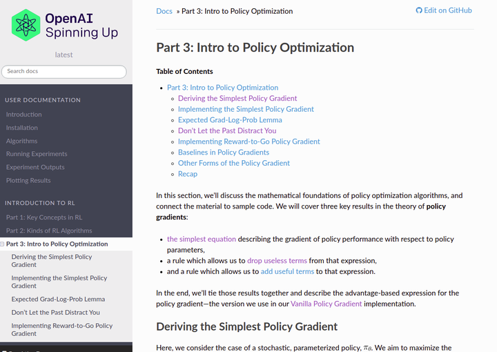 强化学习入门项目 Spinning up OpenAI (5) 关于policy gradient的基础 - 知乎