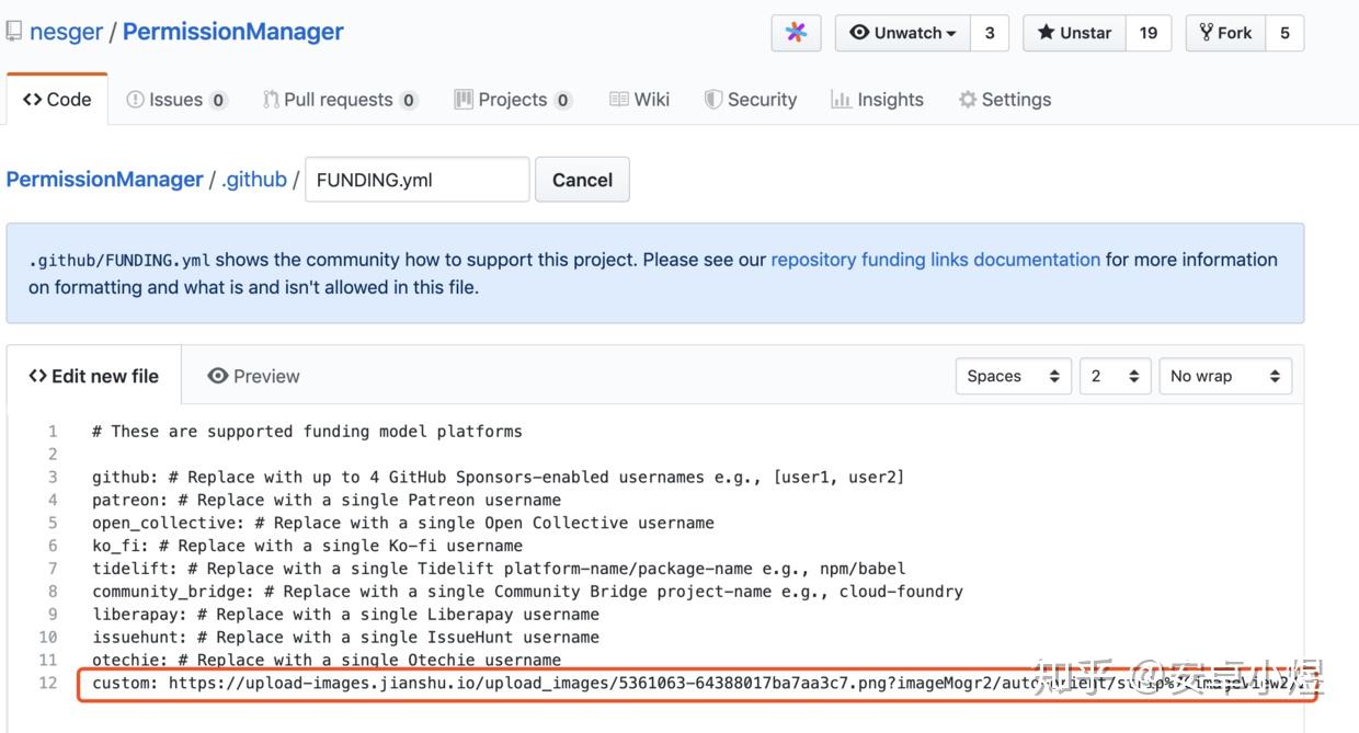 给你的 GitHub Repository 加上 sponsor 按钮 - 知乎