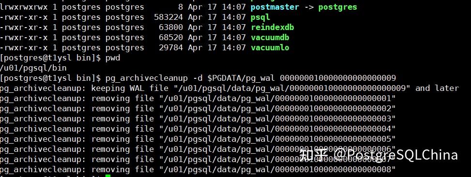Postgresql的xlogwal归档及日志清理 知乎 