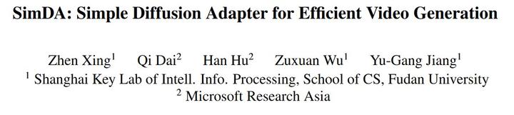 视频扩散模型 PaperReading: SimDA: Simple Diffusion Adapter for Efficient ...