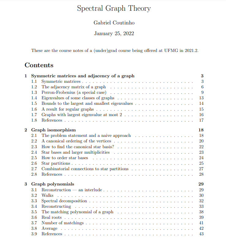 【2022新书】谱图理论，Spectral Graph Theory，100页pdf - 知乎