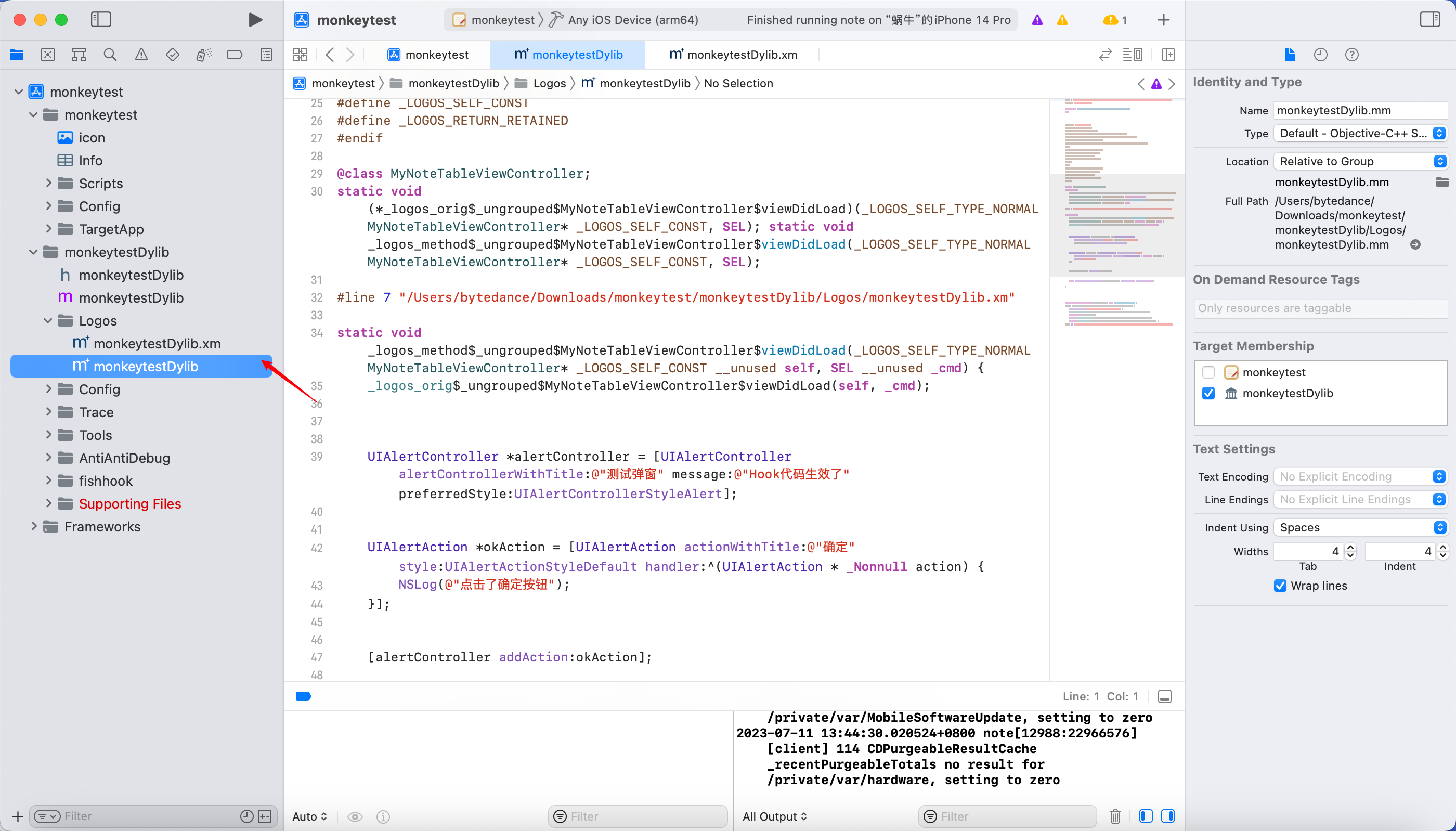 MonkeyDev + Xcode 14.x 使用过程中各种错误解决 - 知乎