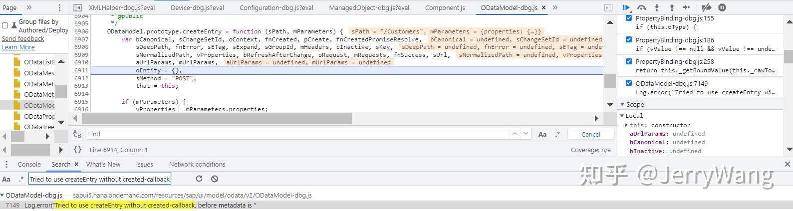 Sap Ui5 Odatamodel Createentry 单步调试 知乎