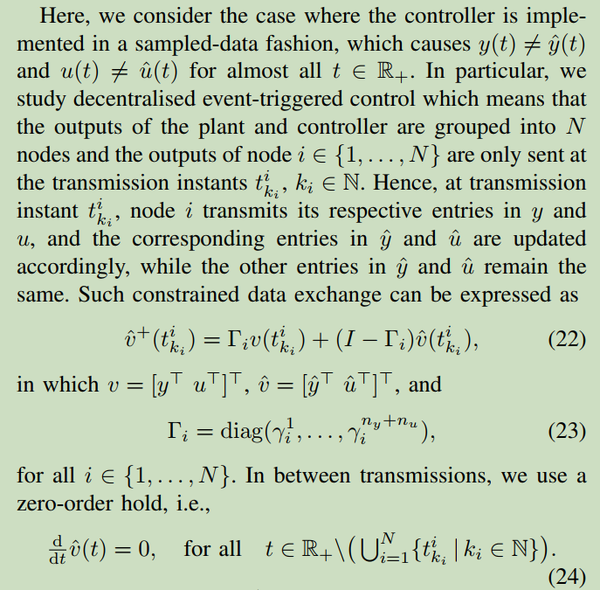an introduction to event-triggered and self-triggered control - 知乎