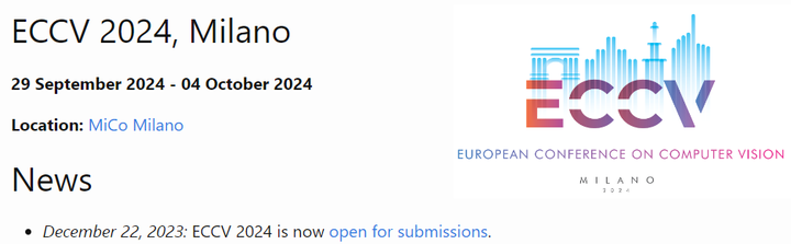 ECCV 2024即将截稿 - 知乎