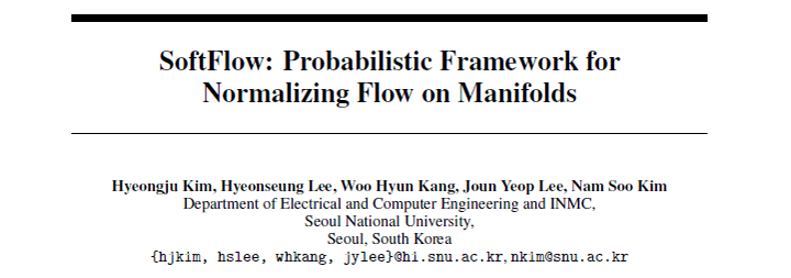 论文阅读 NIPS2020 Softflow: Probabilistic Framework for Normalizing Flow on Manifolds - 知乎
