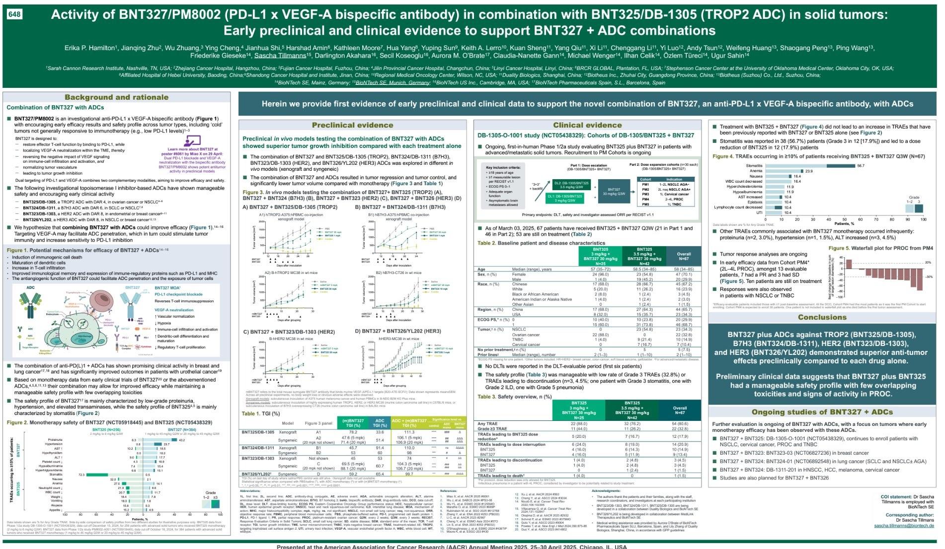 AACR2025：TROP2 ADC+免疫+抗血管在铂耐药卵巢癌中的首项临床数据出炉 - 知乎