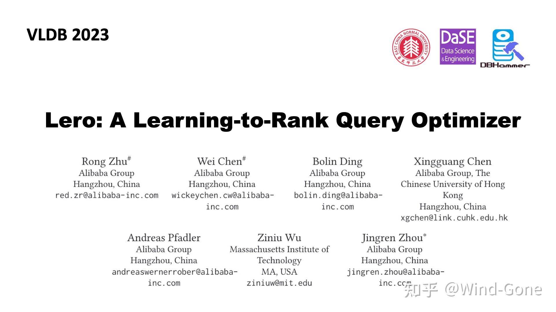 (VLDB 23) Lero: A Learning-to-Rank Query Optimizer - 知乎