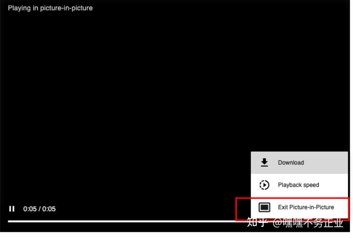 浏览器视频画中画（Picture In Picture），一篇就够 - 知乎