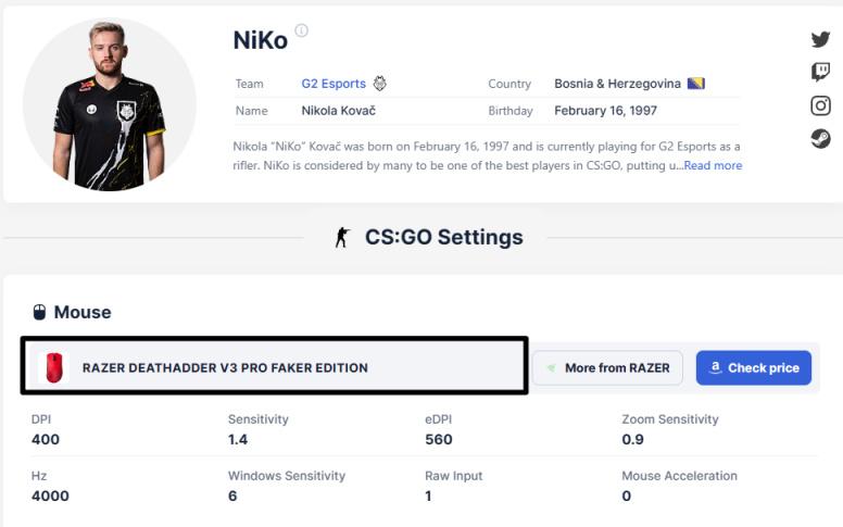 IEM科隆 MVP，CSGO第一步枪王NiKo用什么鼠标？ - 知乎