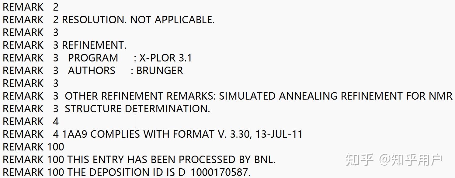 蛋白质PDB文件解读 - 知乎