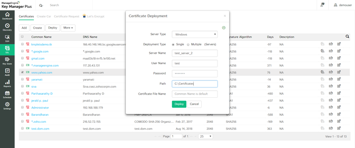 使用Key Manager Plus部署SSL证书 - 知乎