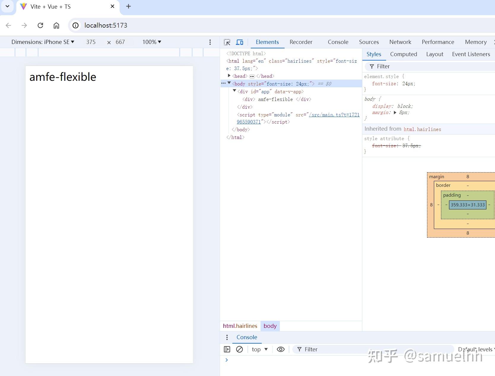 vue3项目中使用amfe-flexible 和 postcss-pxtorem - 知乎