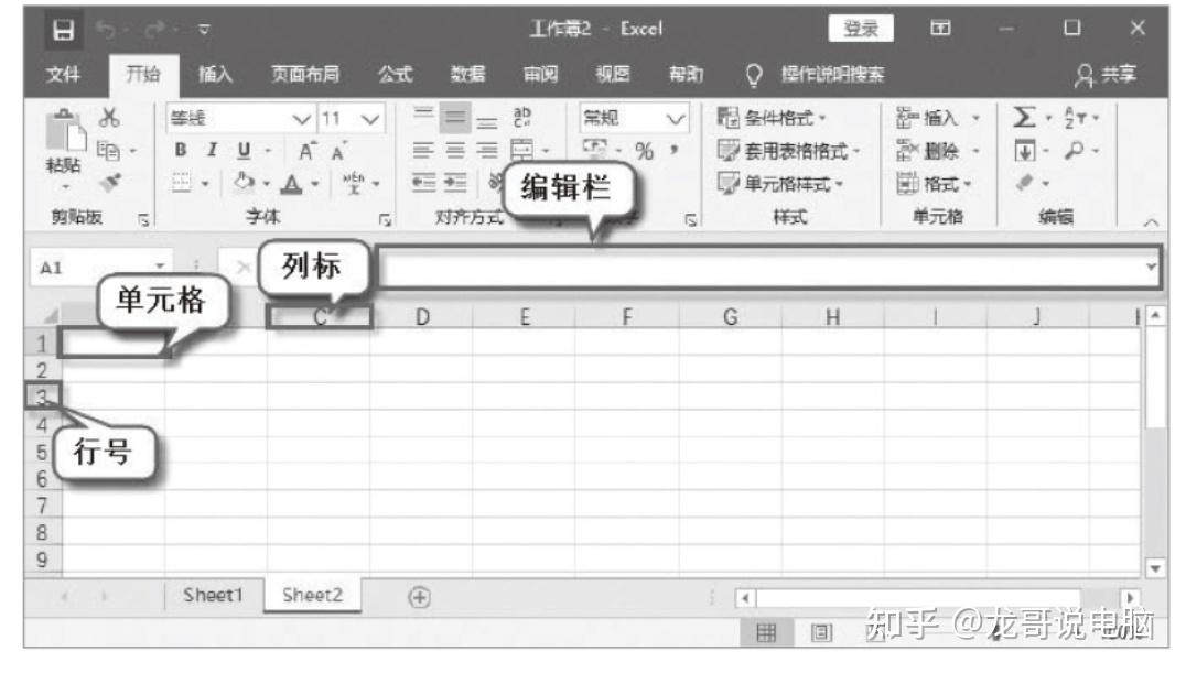 认识Excel界面 - 知乎