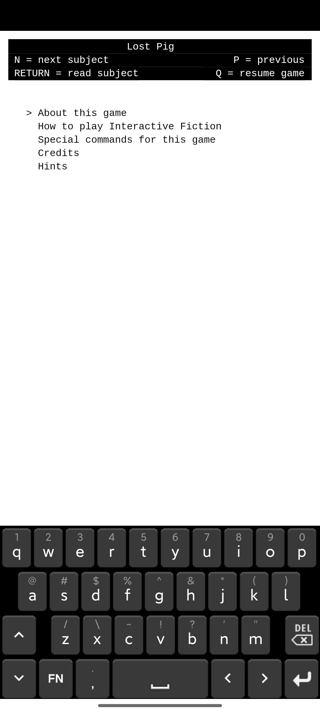 Interactive fiction（文字游戏/互动小说）的鼻祖——Parser-based IF（文本解析式互动小说 ） - 知乎