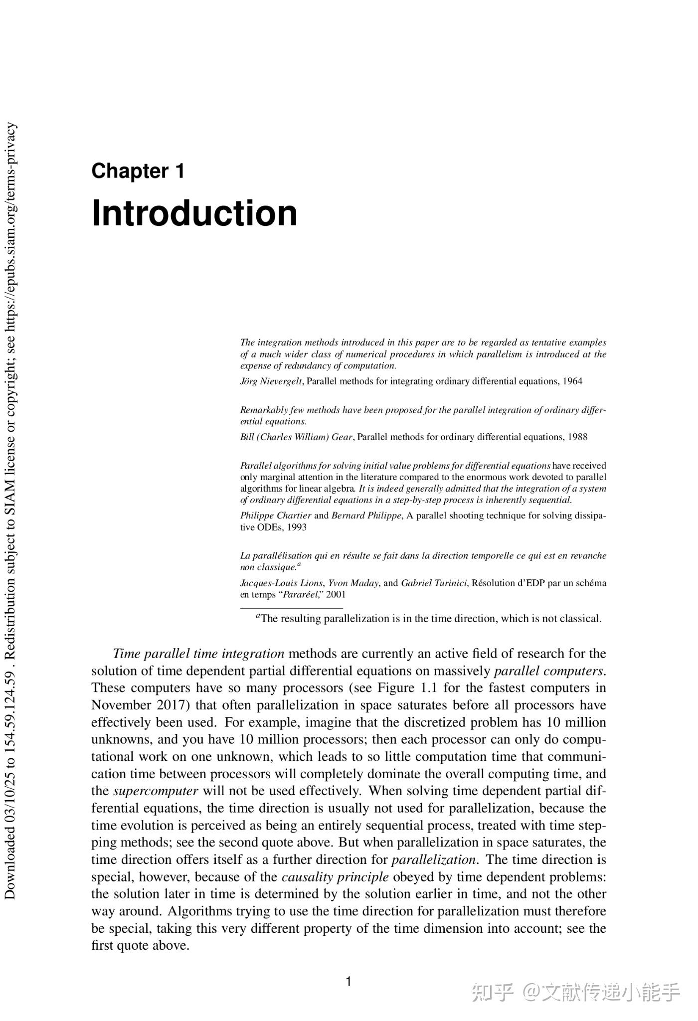 Time Parallel Time Integration by Martin J. Gander (Author), Thibaut Lunet (Author) - 知乎