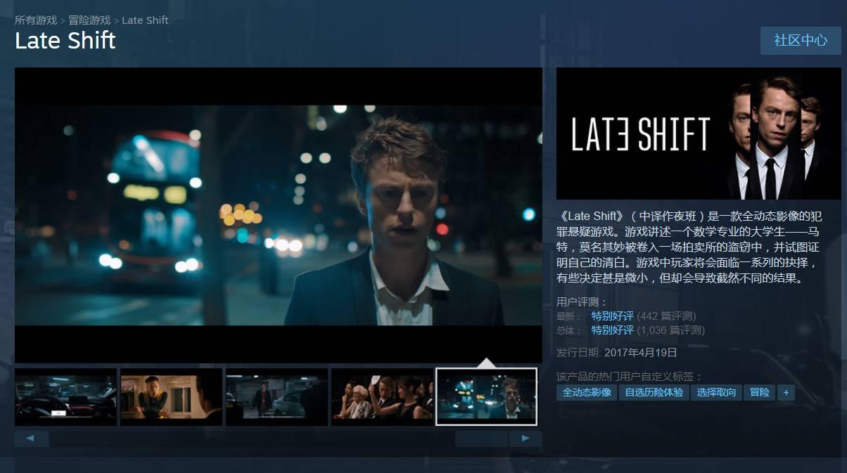 如何评价 Steam 上的 Late Shift 游戏? - 知乎
