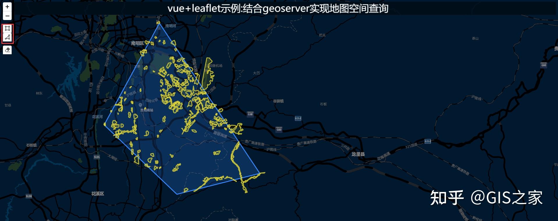 vue+leaflet示例:结合geoserver实现地图空间查询(附源码下载) - 知乎