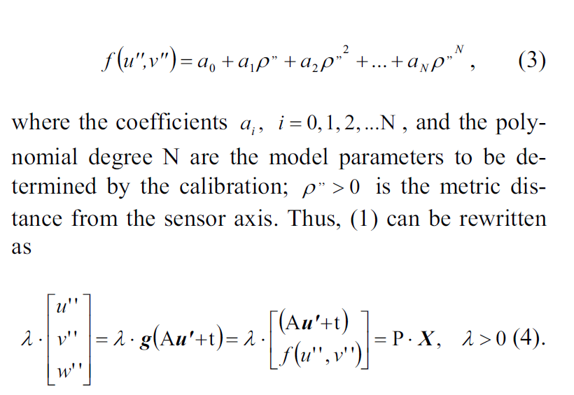 相机内参模型Scaramuzza/ocam详解 - 知乎