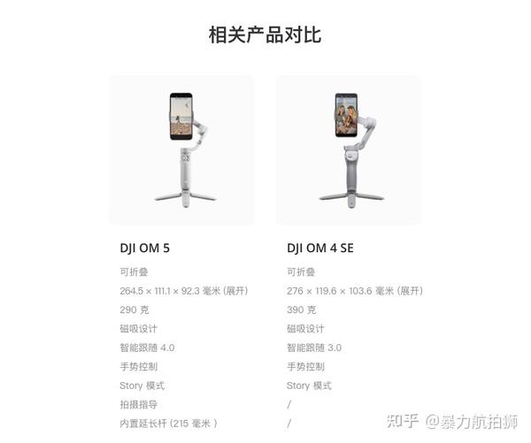 DJI OM5和OM4 SE有哪些不同？ - 知乎