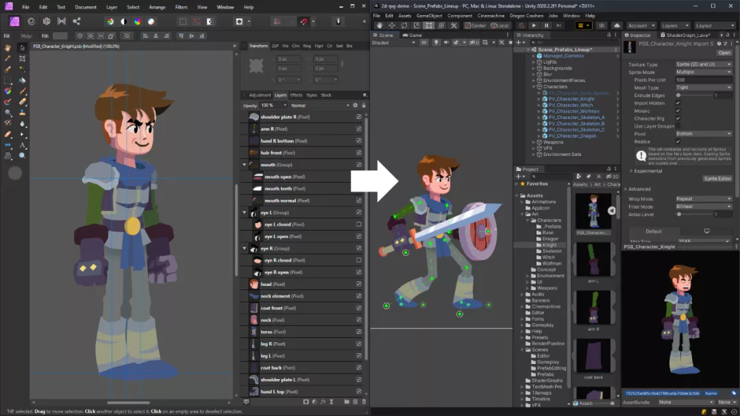 怎样使用 2D PSD Importer 加快 2D 美术创作 - 知乎
