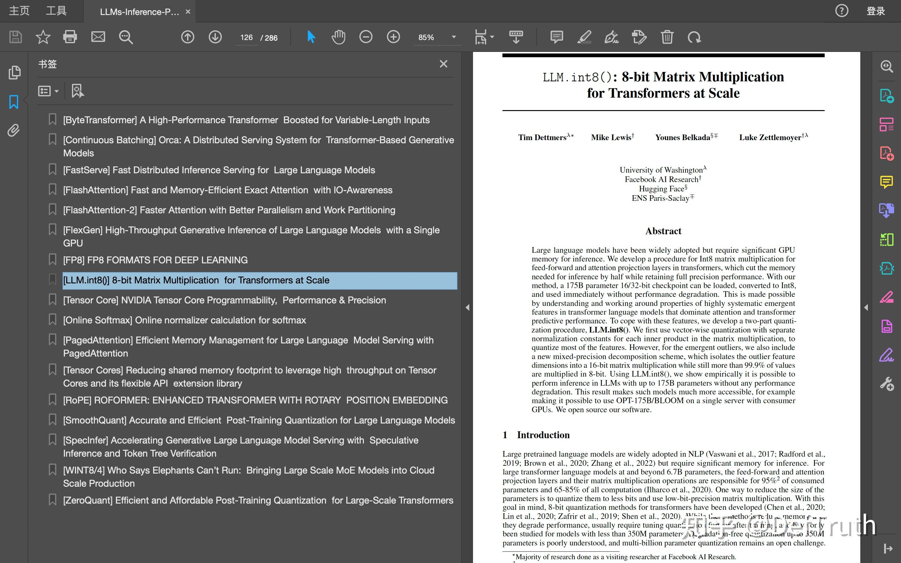 [LLM推理优化]🔥20+篇: LLM推理论文集-300页PDF💡 - 知乎