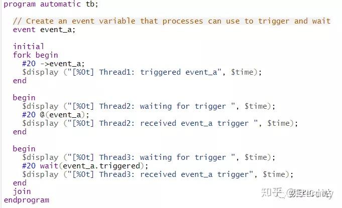 Systemverilog中从event看forkjoin执行顺序 知乎 
