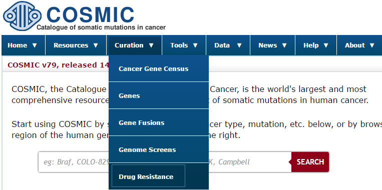 COSMIC数据库，轻松查找靶向药物耐药位点 - 知乎