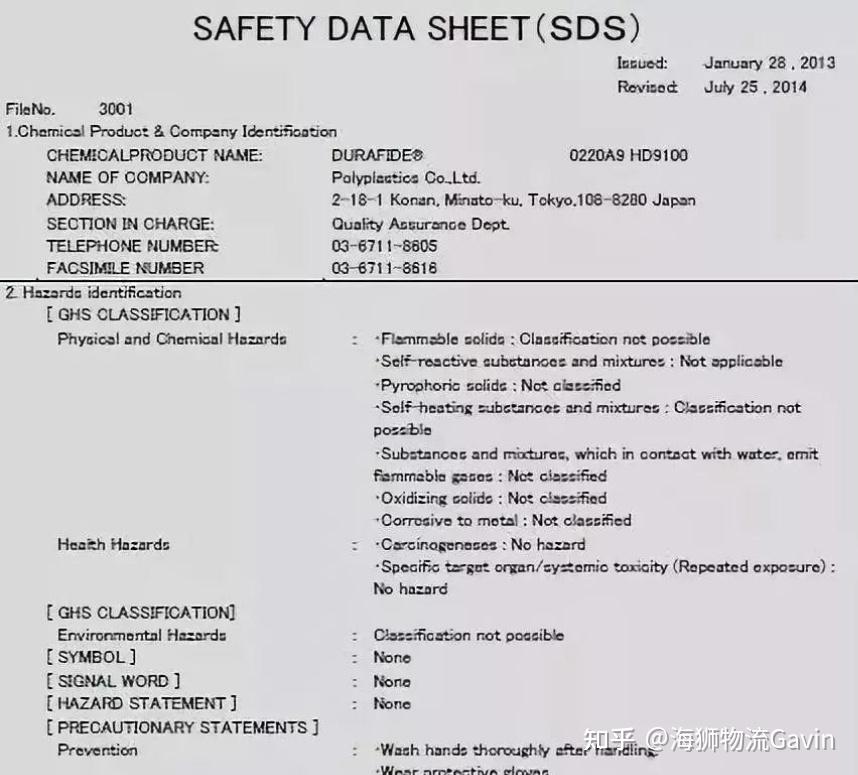 一文看懂MSDS - 知乎