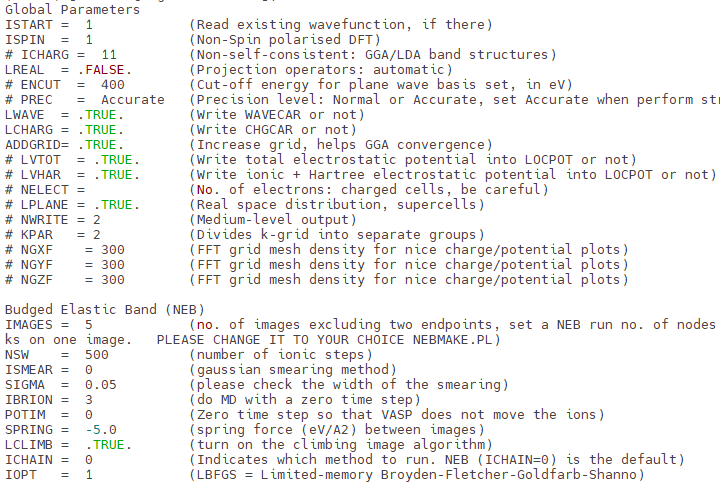 DFT新手入门：VASPKIT生成模版INCAR - 知乎