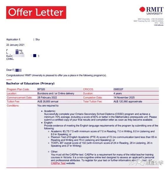 令人心动的offer第九弹！RMIT，终于等到你！ - 知乎