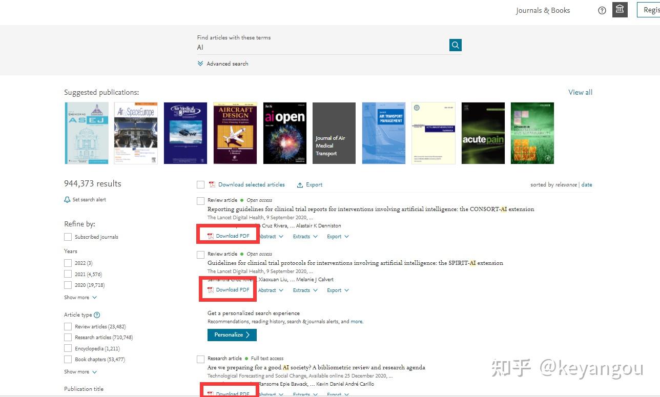 sciencedirect怎么下载？ - 知乎