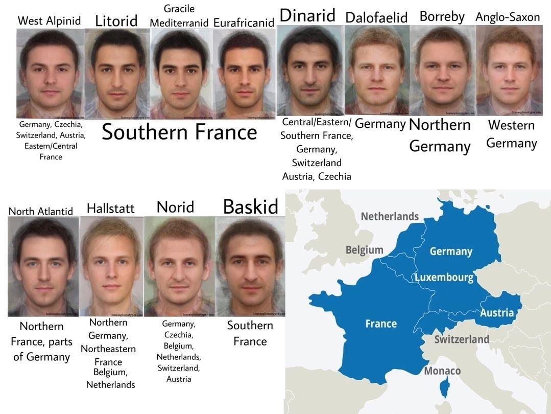 高加索人在长相上有没有地域特点？ - 知乎