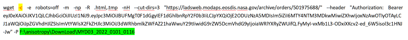 用wget批量下载MODIS数据+断点续传（防止数据下载不全）+可同时开多个cmd窗口+下载完成后检查下载数量，以防下载数量有缺漏 - 知乎