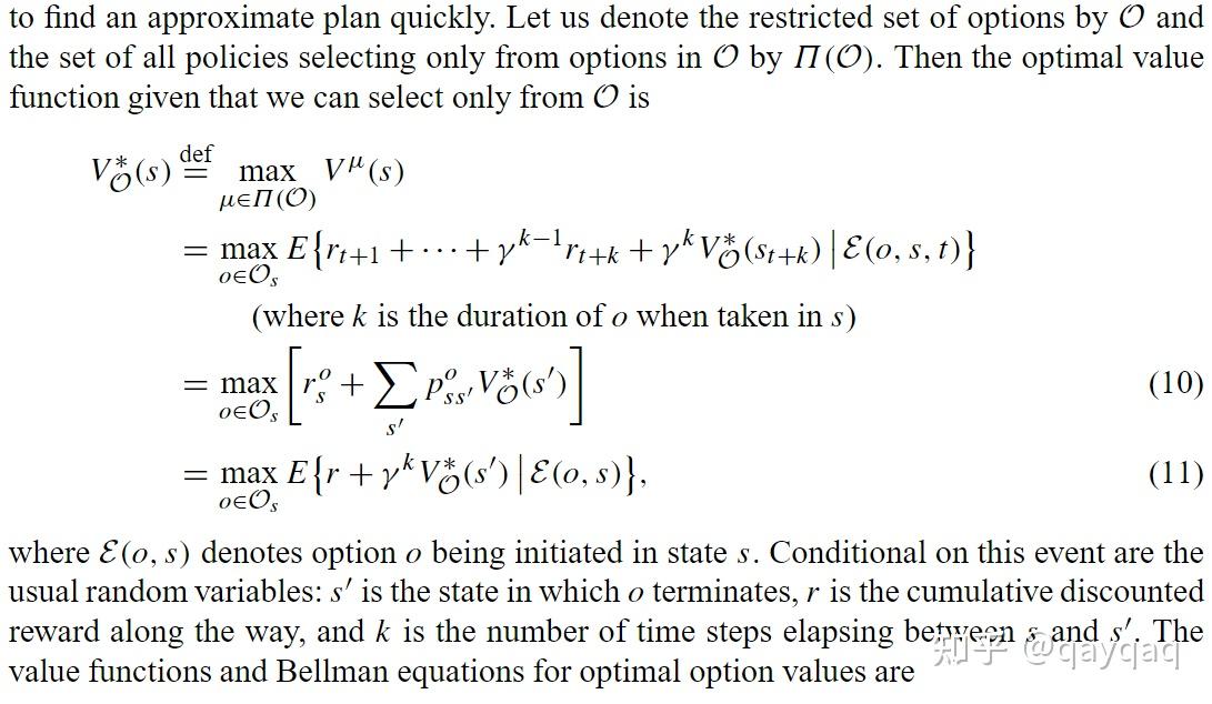 [2] [theory] Between MDP and semi-MDP - 知乎