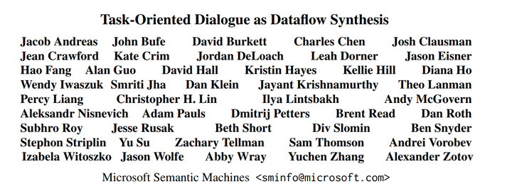 《Task-Oriented Dialogue as Dataflow Synthesis》阅读笔记 - 知乎