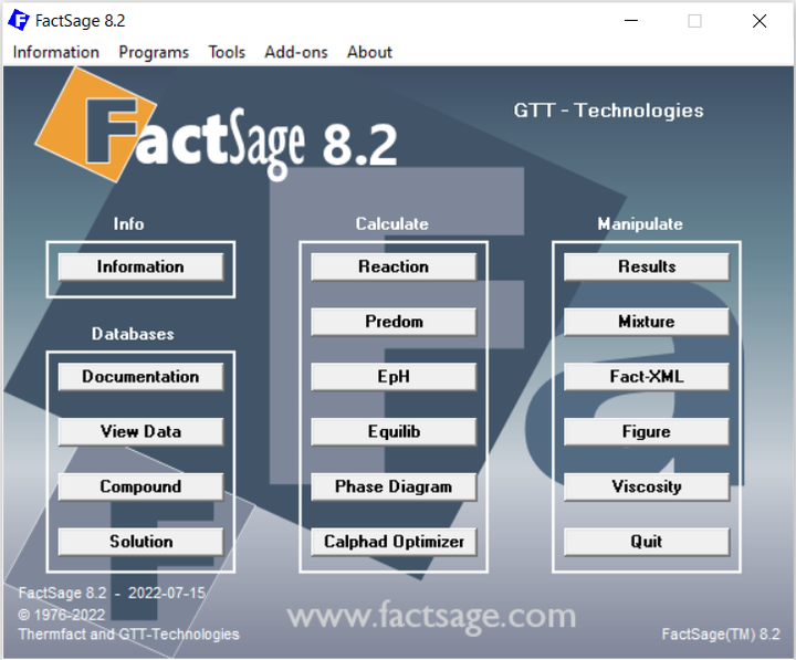 FactSage 8.2 版发布 - 知乎