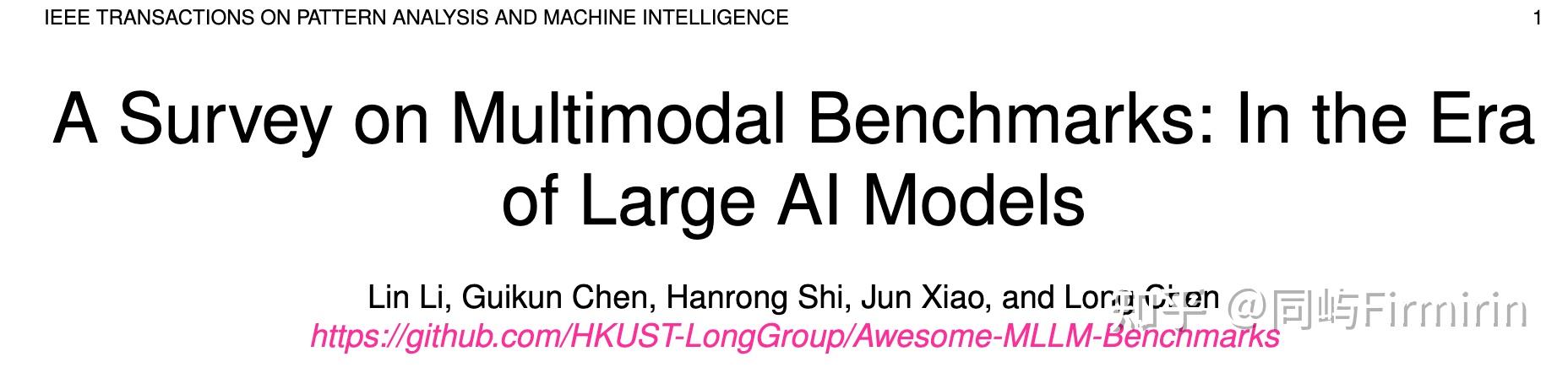 多模态大模型评测基准MLLM Benchmarks综述 - 知乎