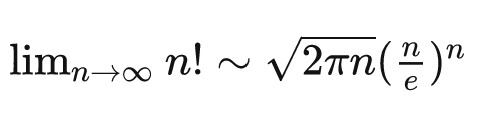 斯特林公式（Stirling’s approximation) - 知乎